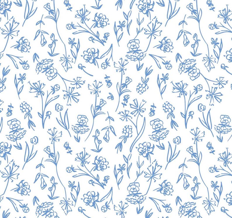 Dainty Floral Seamless Pattern SVG - Etsy