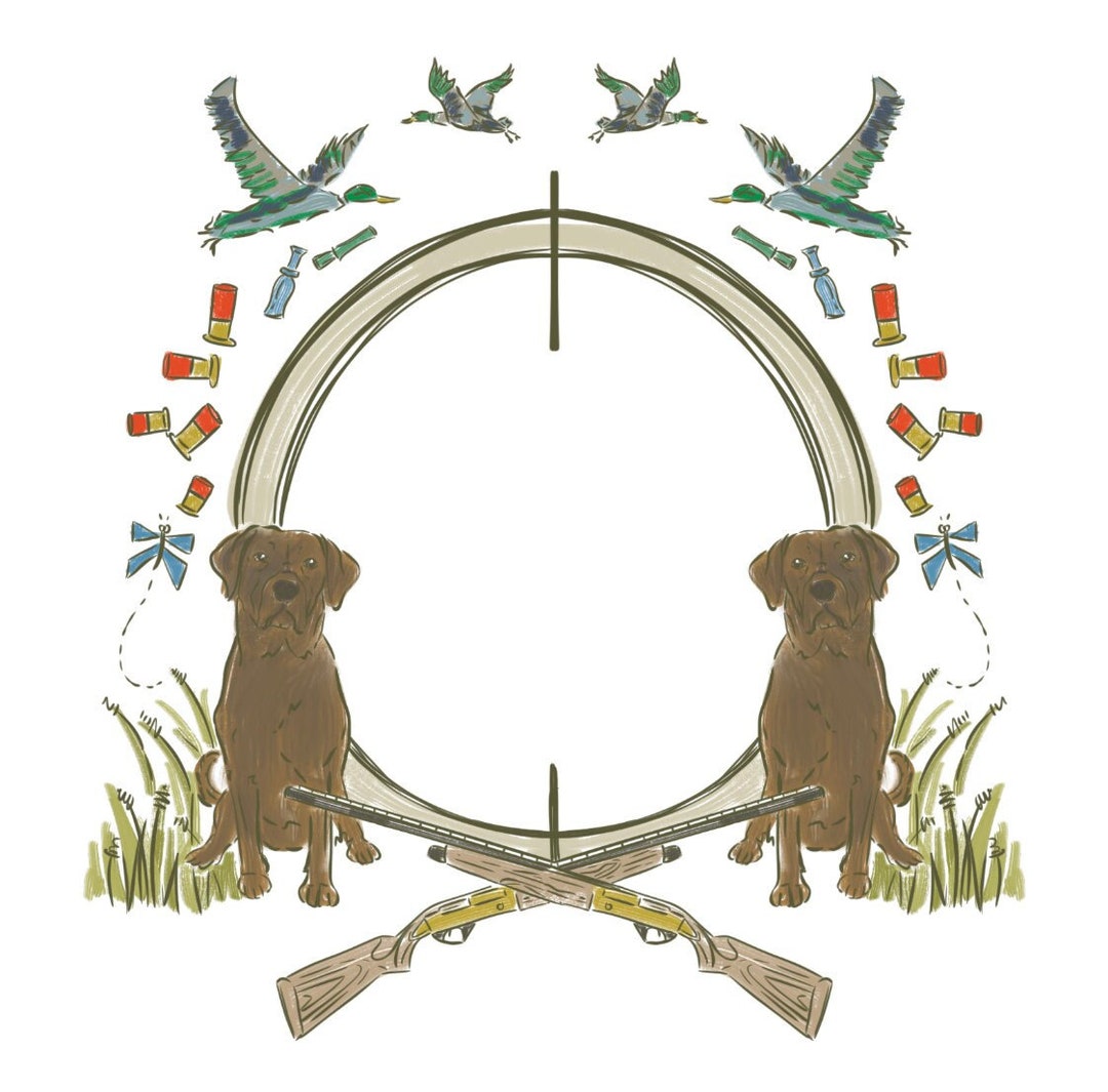 Chocolate Lab Duck Hunting Crest - Etsy