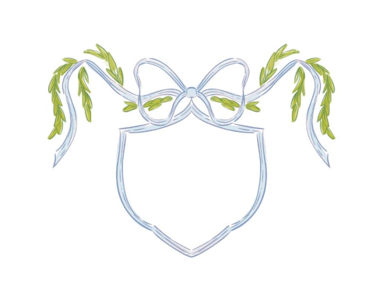 Baby Blue Hand Drawn Crest Set - Etsy