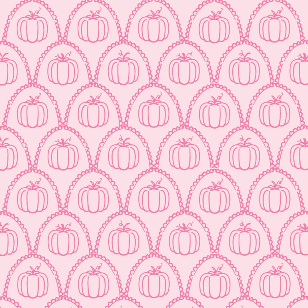 Pink Grand Millennial Pumpkin Pattern - Etsy