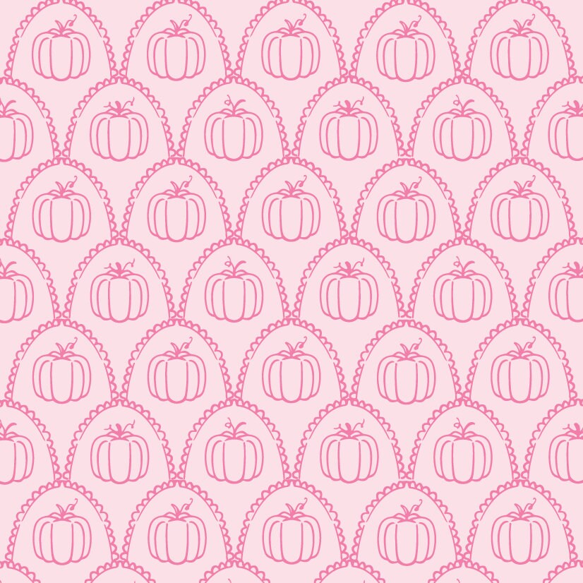 Pink Grand Millennial Pumpkin Pattern - Etsy