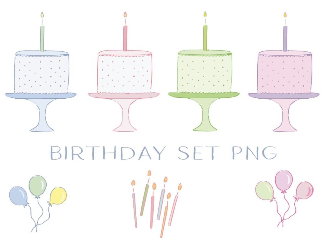 Generic Birthday Party Clip Art Set - Etsy