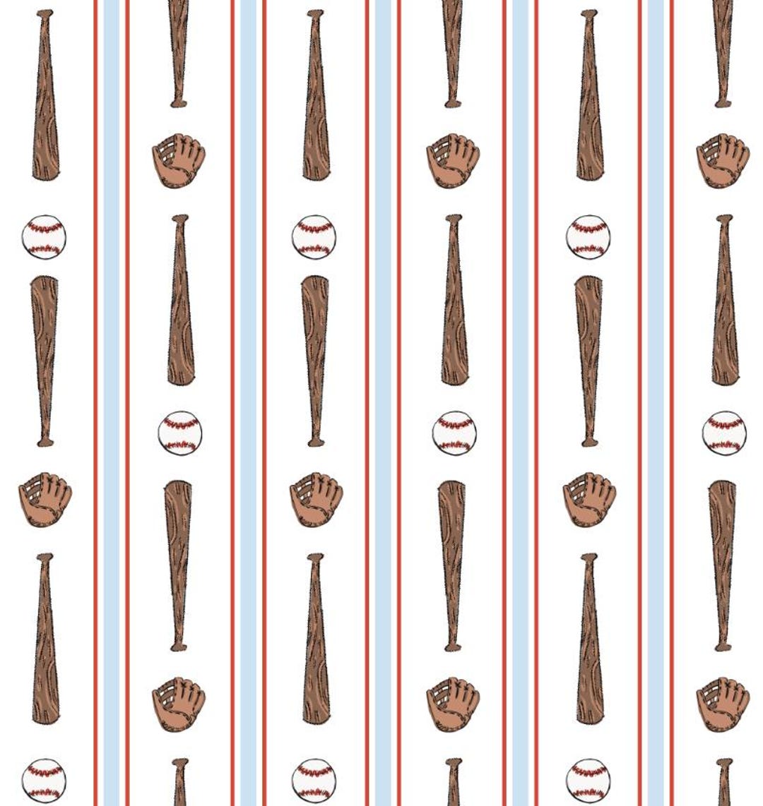 PNG Baseball Stripe Clip Art Seamless Pattern - Etsy