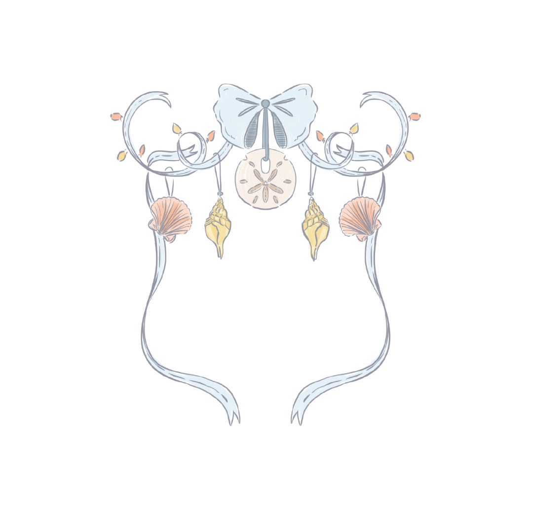 Coastal Christmas Crest - Etsy