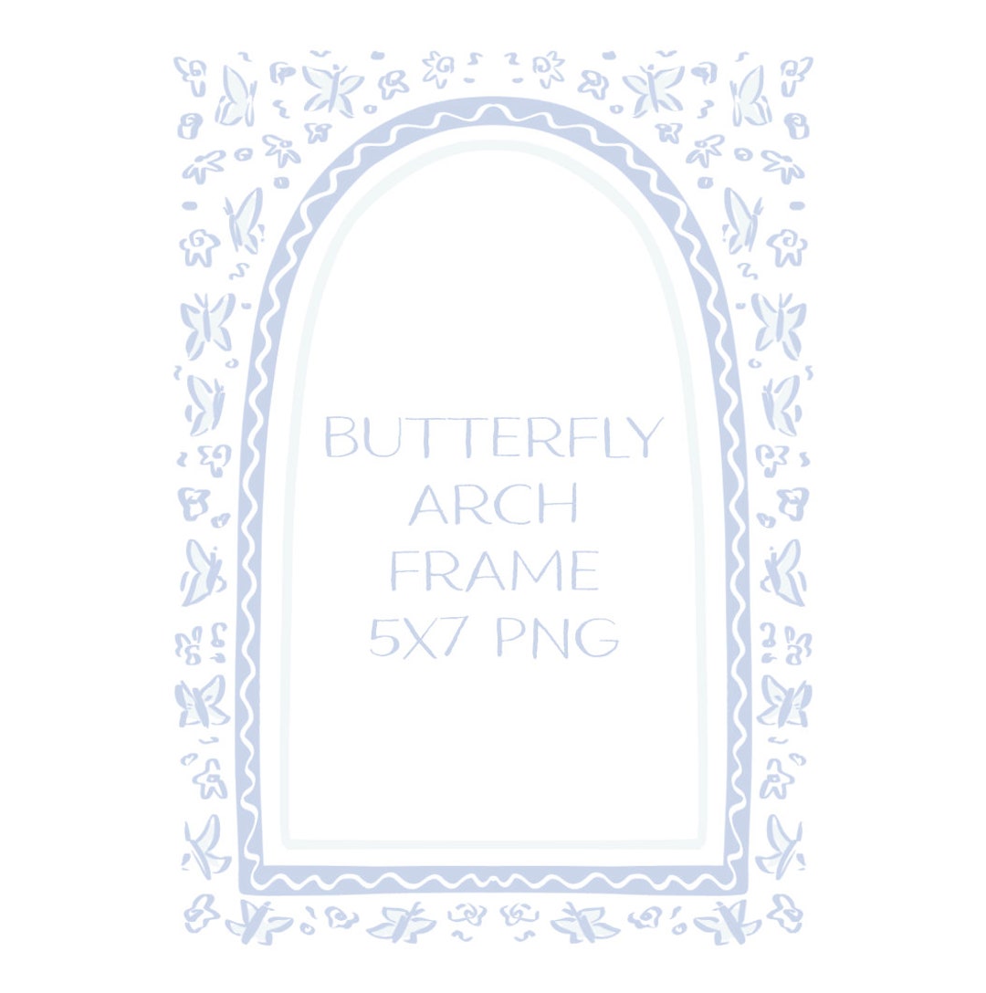 Arch Butterfly Frame Clip Art - Etsy
