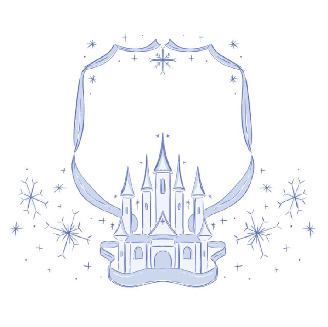 Frozen Inspired Castle Snowflake Crest - Etsy