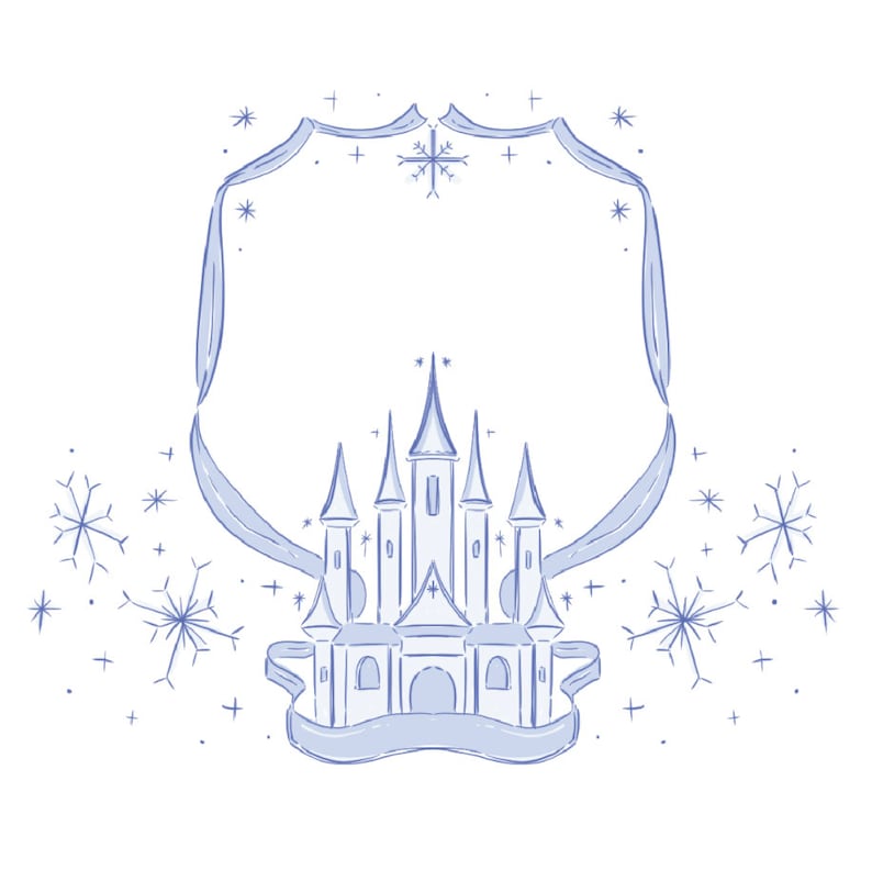 Frozen Inspired Castle Snowflake Crest - Etsy