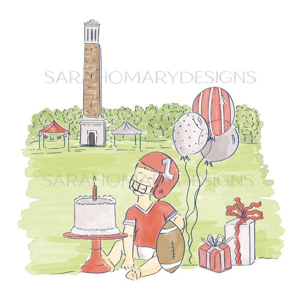 Hand Drawn Football Tailgate Pattern - Etsy Canada