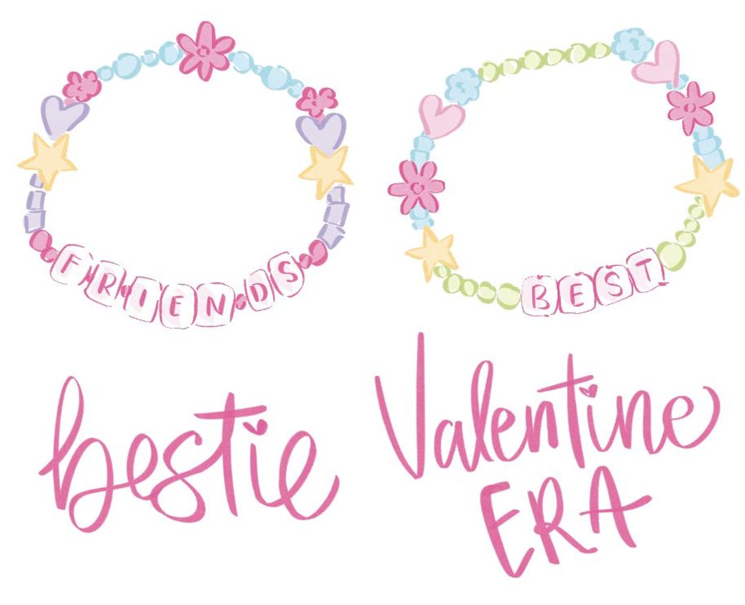 Friendship Bracelet Valentine PNG Clip Art Set - Etsy
