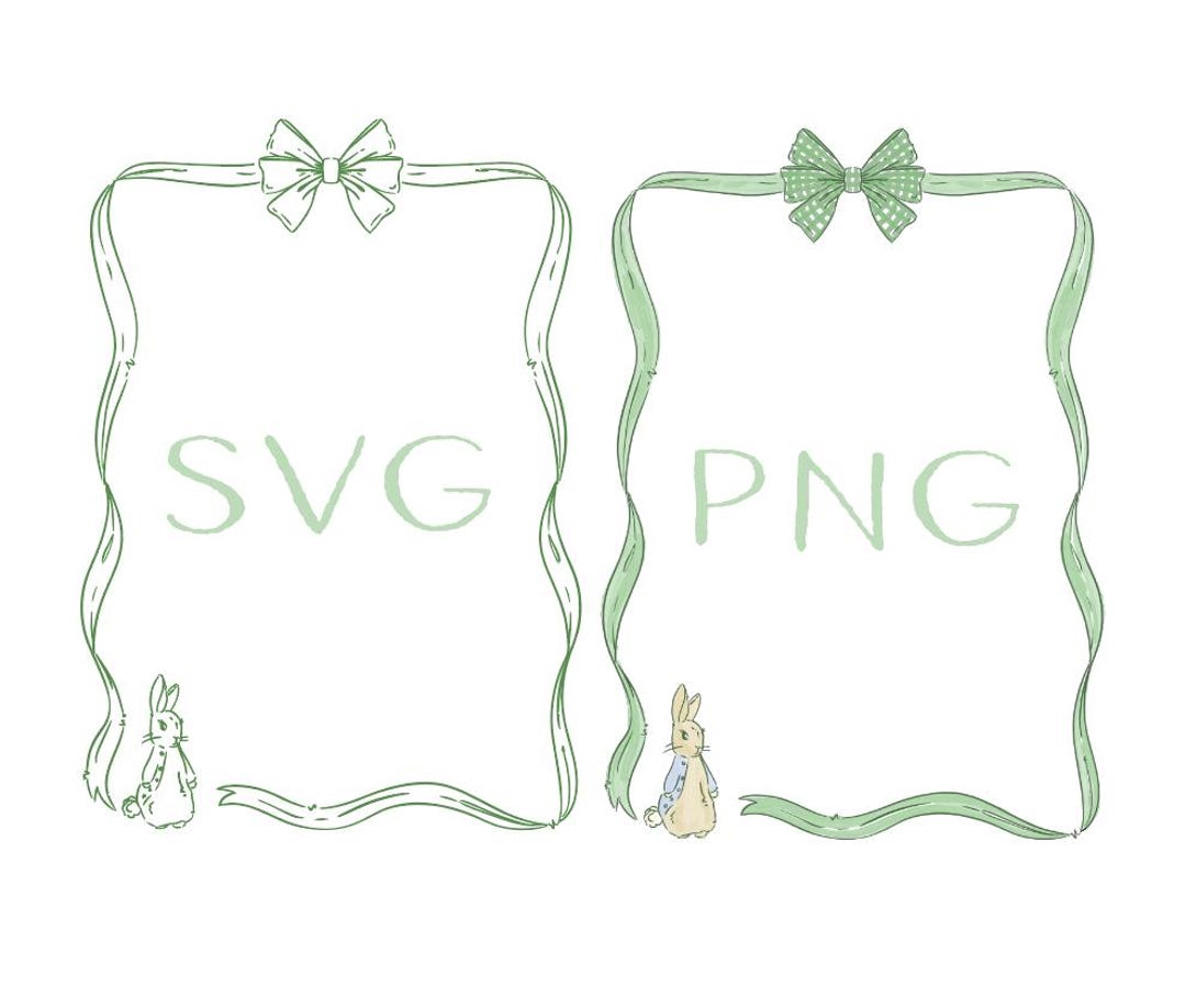 Peter Rabbit Hand Drawn Set PNG & SVG - Etsy