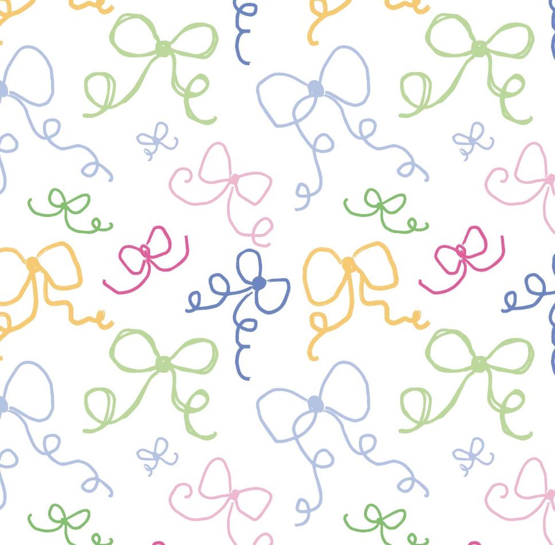 Colorful Bows Clip Art and Seamless Pattern - Etsy