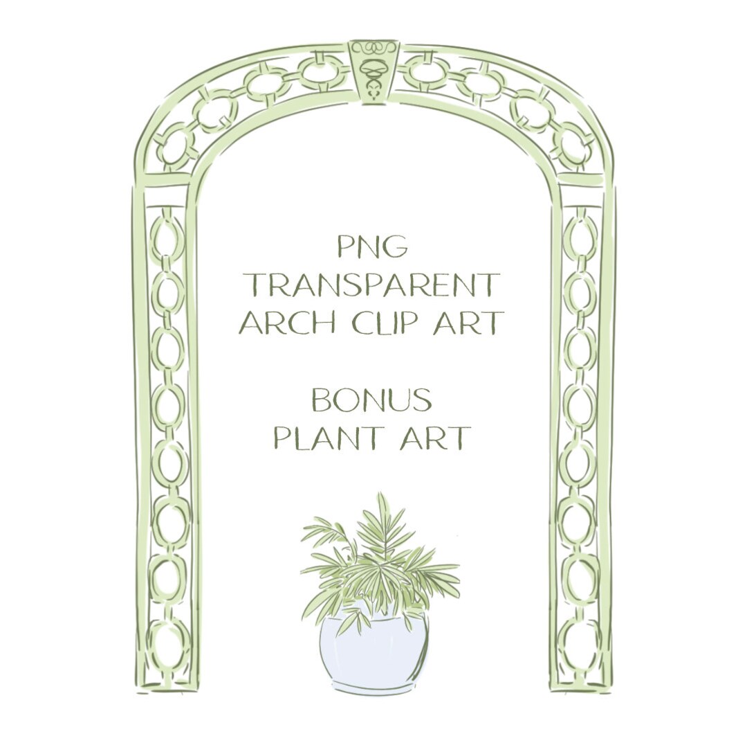 Coastal Lattice Arch PNG - Etsy