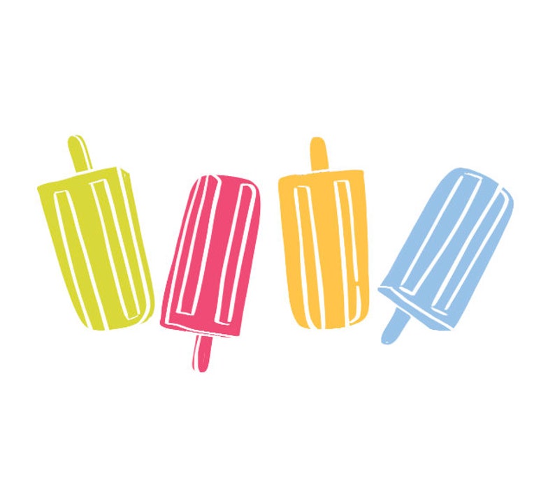 Popsicle Clip Art PNG Transparent - Etsy