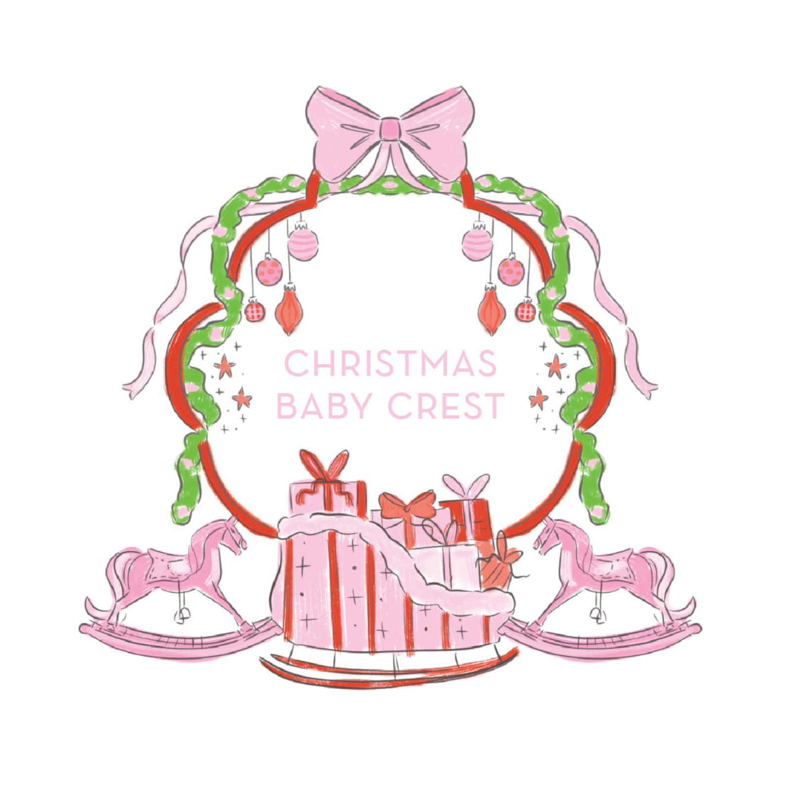 Christmas Baby Crest Special Delivery PNG - Etsy