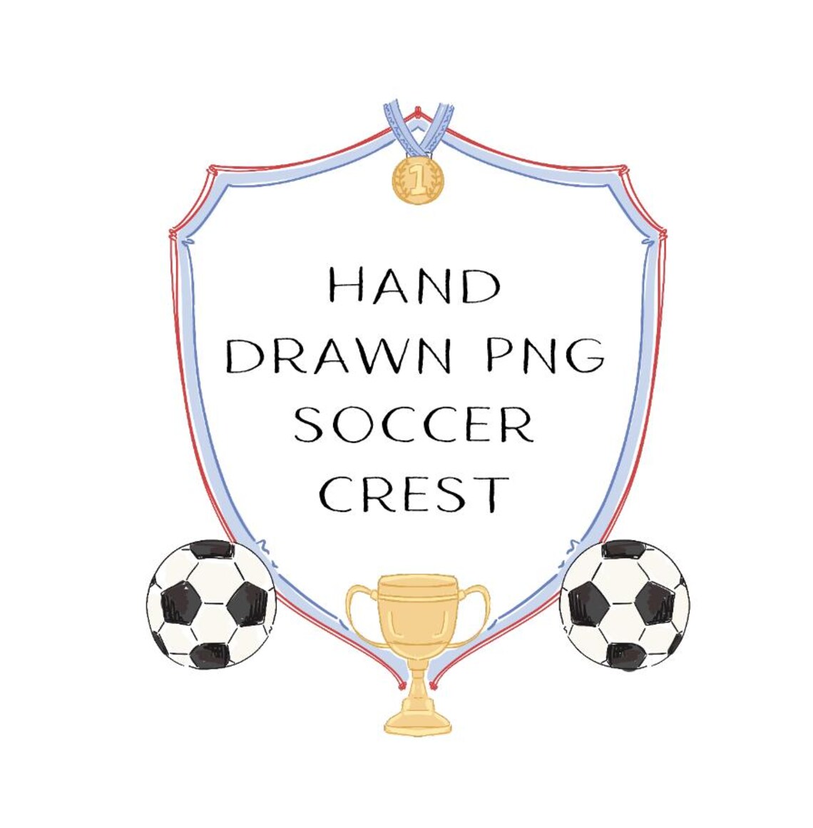 Soccer Crest PNG Clip Art - Etsy