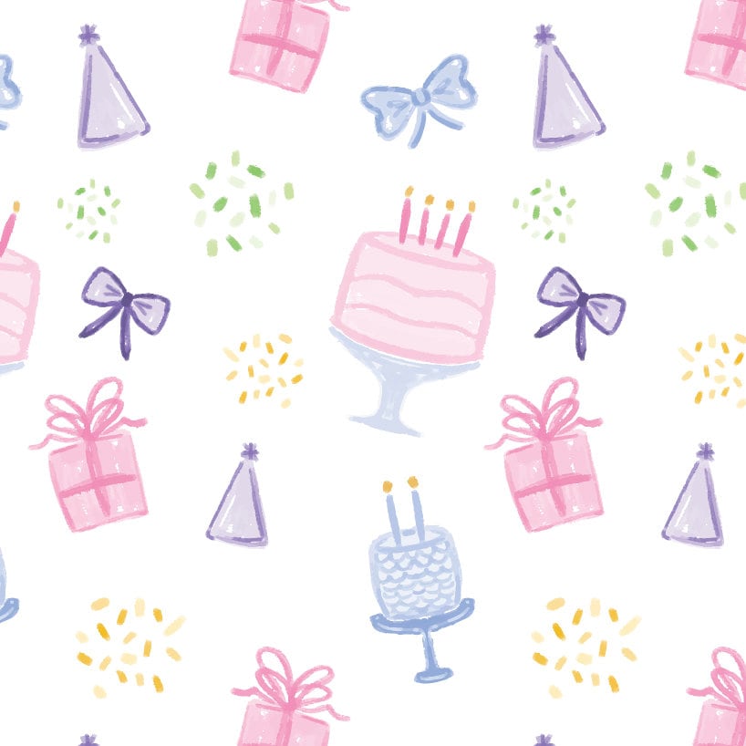 Birthday Party Pattern PNG - Etsy