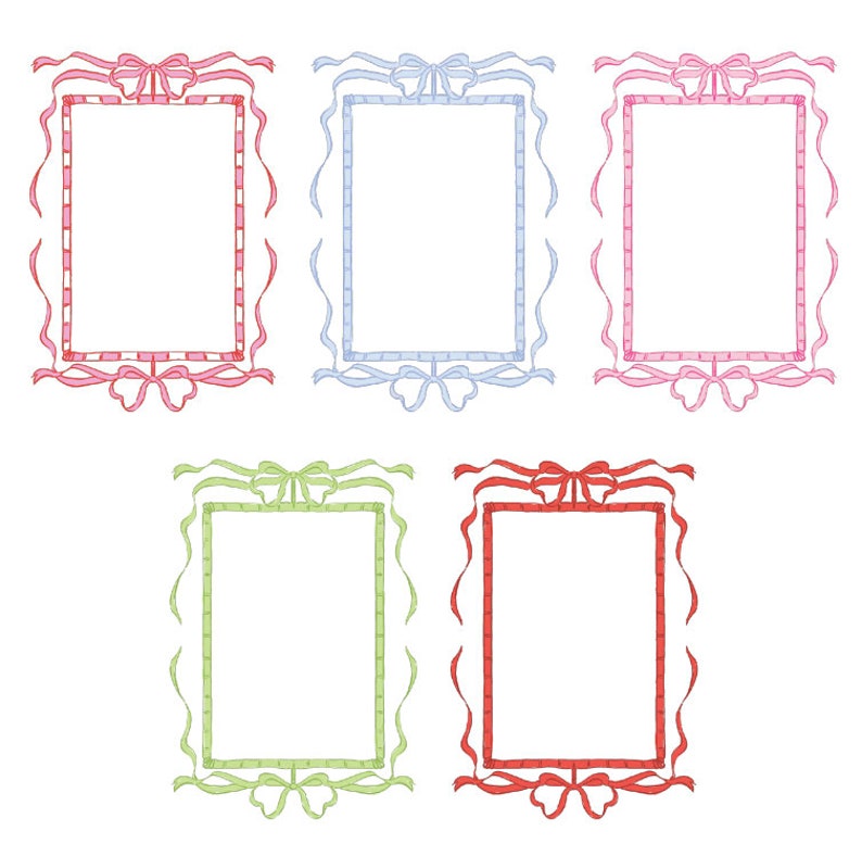 Bamboo and Ribbon Frame - Etsy