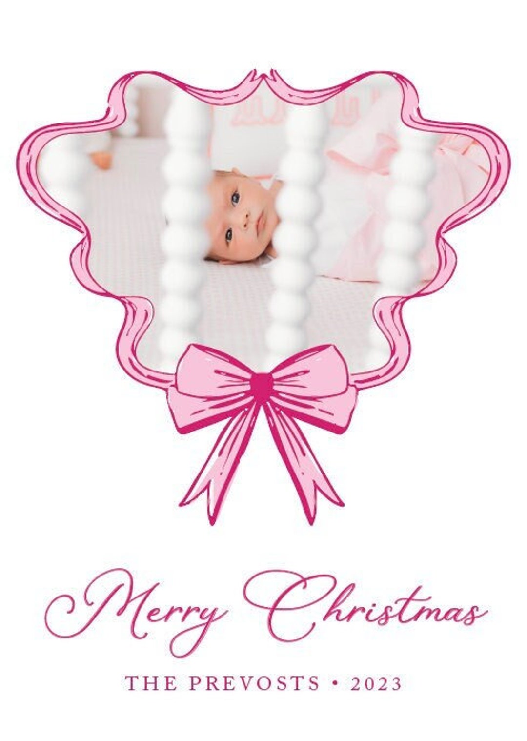 Pink Bow Frame PNG - Etsy