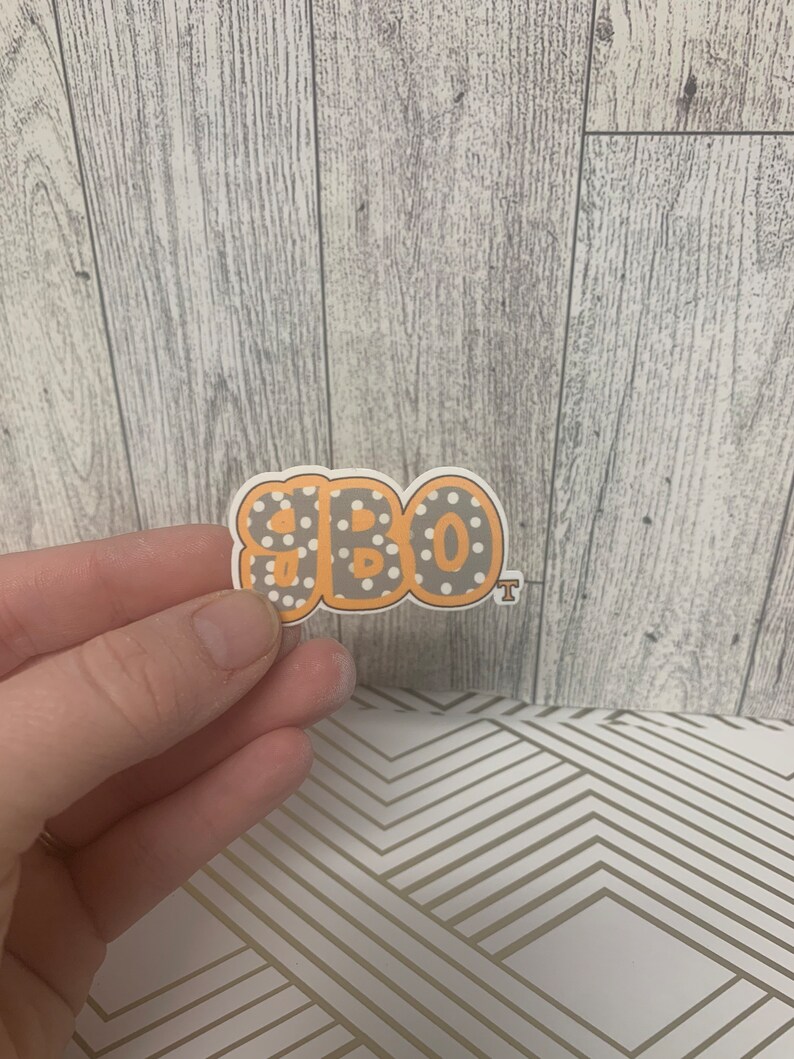 Sticker: GBO | Go Big Orange | Tennessee | Vols | Laminate Coating - Etsy