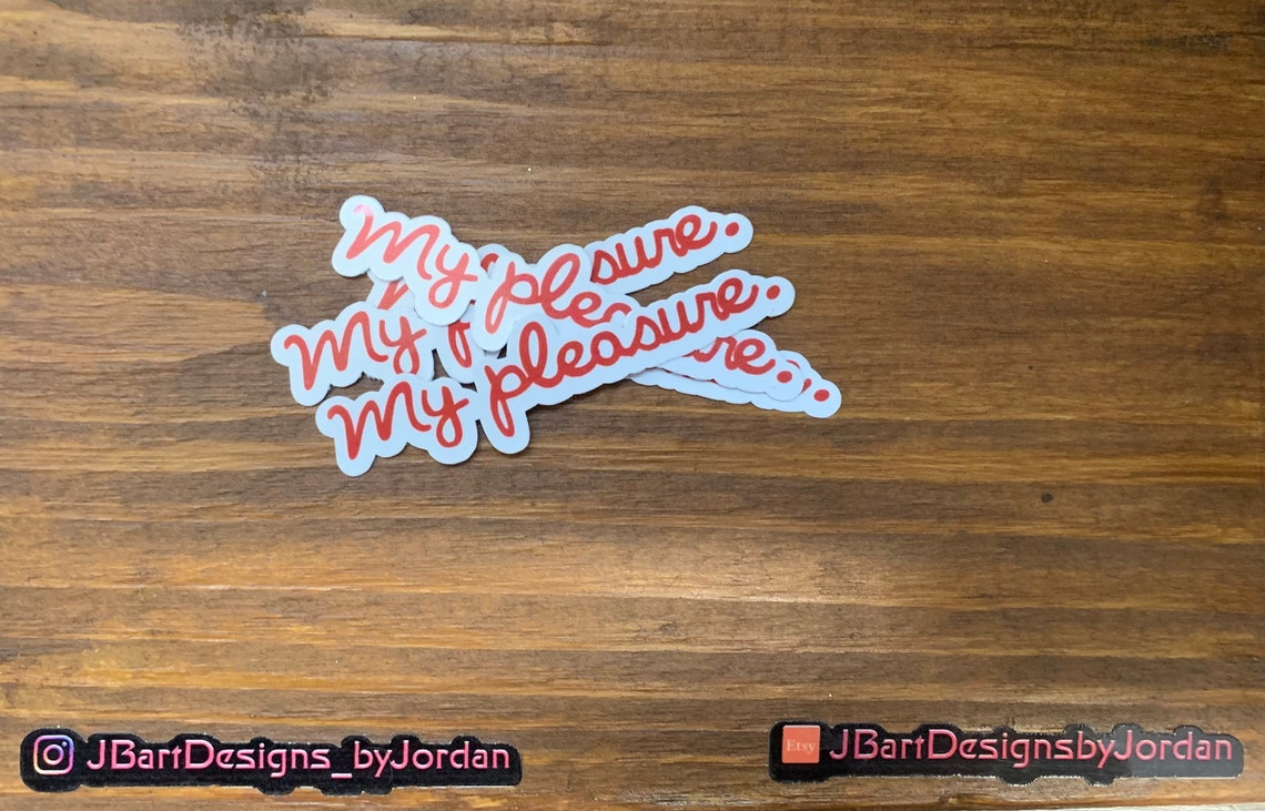 Sticker My Pleasure Chick-fil-a Party Favor Decal | Etsy