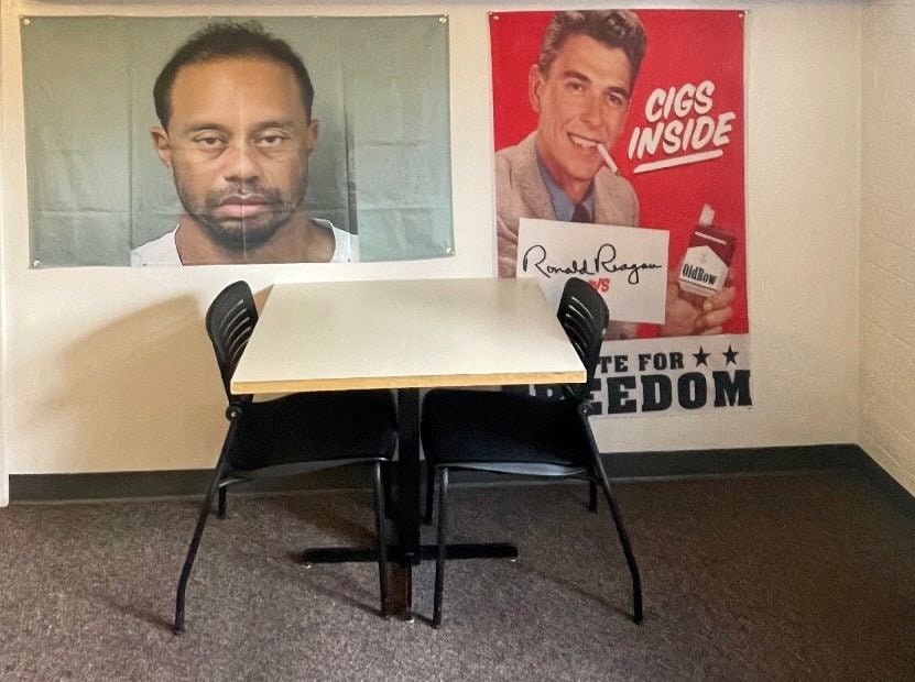 Ronald Reagan Cigs Inside Flag - Etsy