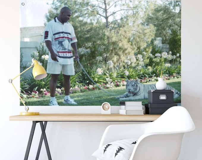 Mike Tyson Pet Tiger Flag - Etsy