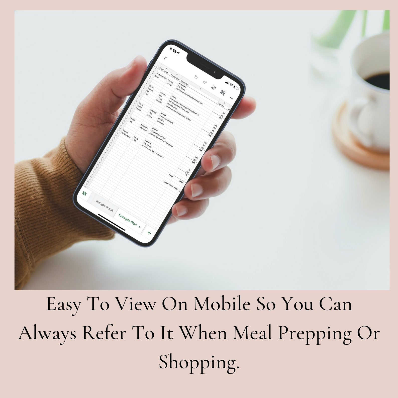Digital Macro Meal Planner Editable Macro Meal Plan Template - Etsy
