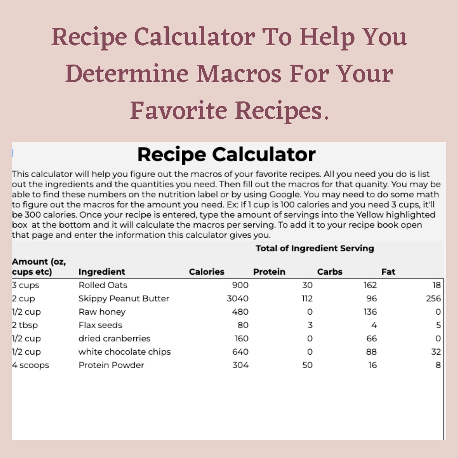 Digital Macro Meal Planner, Editable Macro Meal Plan Template, Google ...