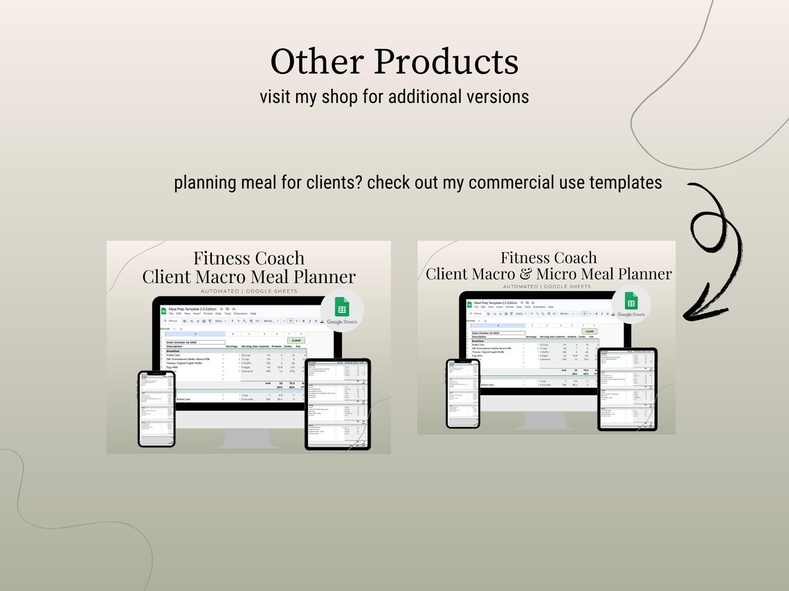 Digital Macro and Micro Meal Planner, Editable Macro Meal Plan Template ...