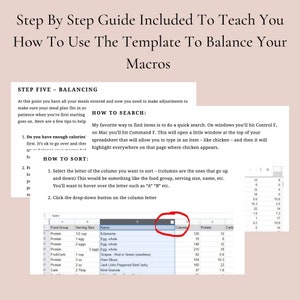 Digital Macro Meal Planner Editable Macro Meal Plan Template - Etsy