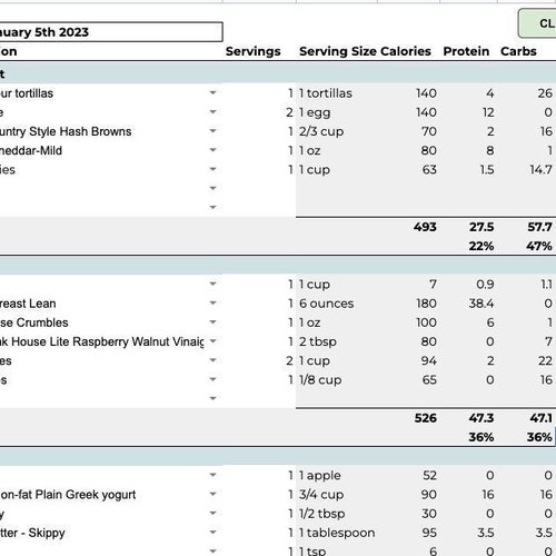 Digital Macro Meal Planner Editable Macro Meal Plan Template - Etsy