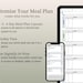 Digital Macro and Micro Meal Planner, Editable Macro Meal Plan Template ...