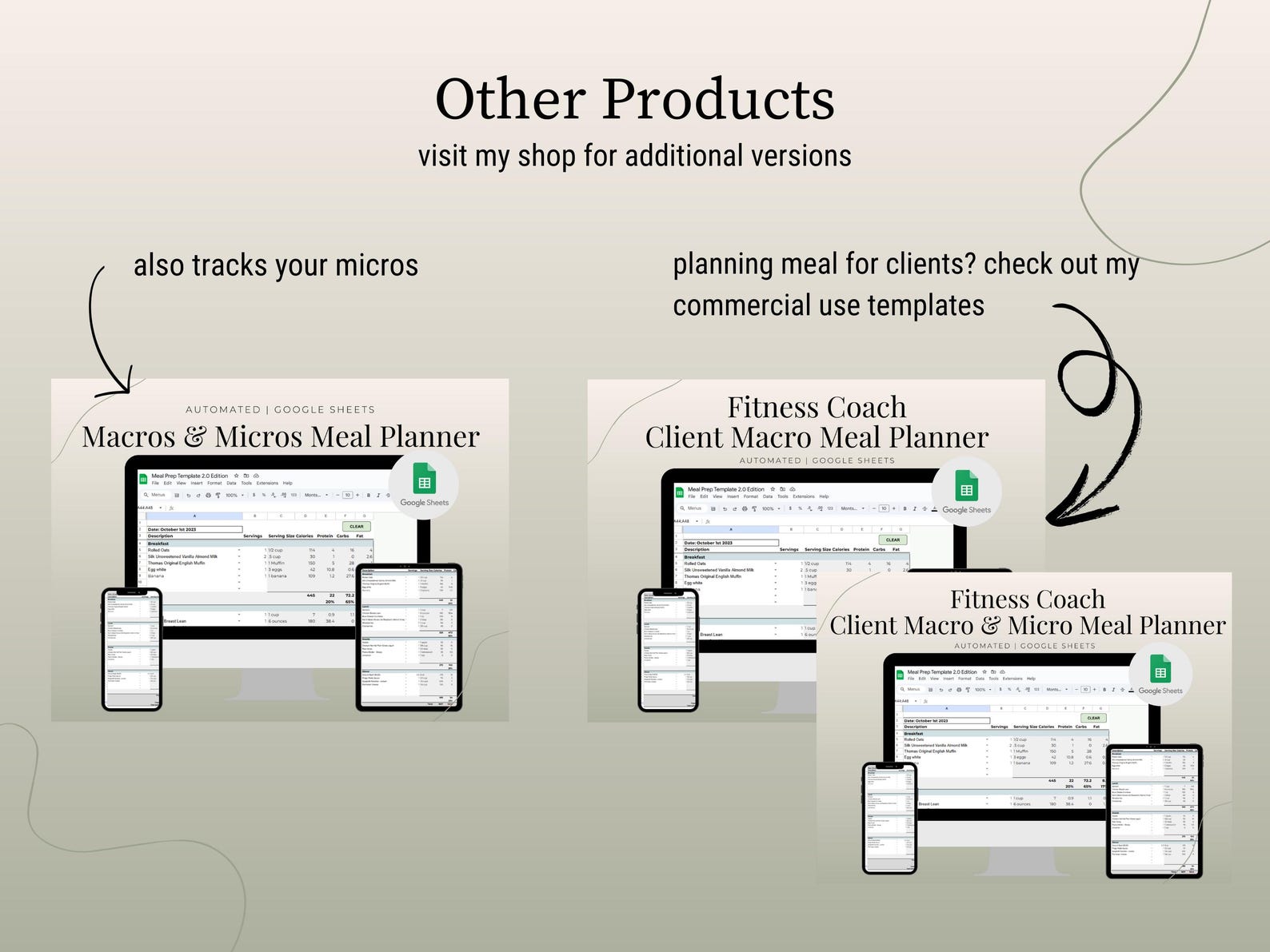 Digital Macro Meal Planner, Editable Macro Meal Plan Template, Google ...
