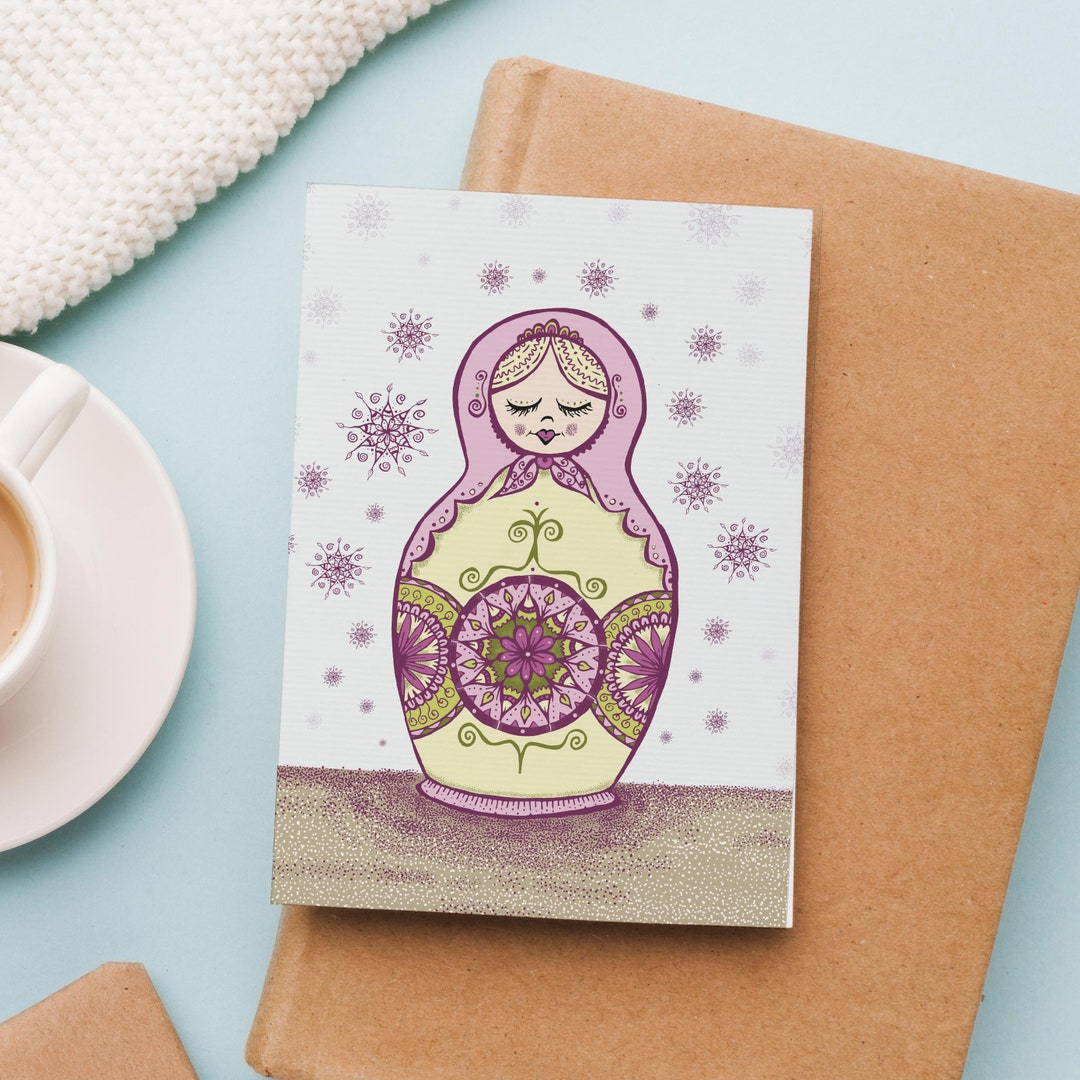 Printable Christmas Card Instant Download Sizes DIN A6 4x6 In and DIN ...