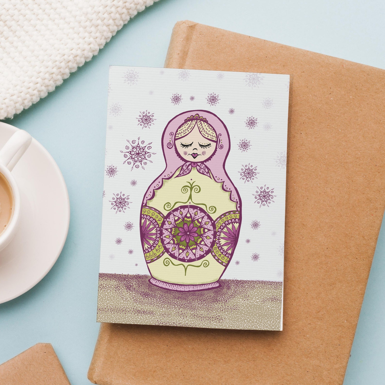 Printable Christmas Card Instant Download Sizes DIN A6 4x6 In and DIN ...