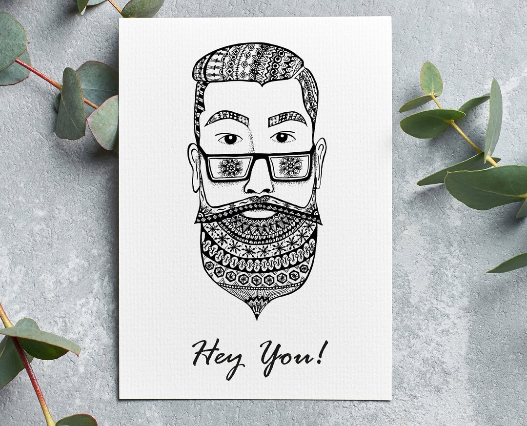 Printable Greeting Card Instant Download Card DIN A6 4x6 In and DIN B6 ...