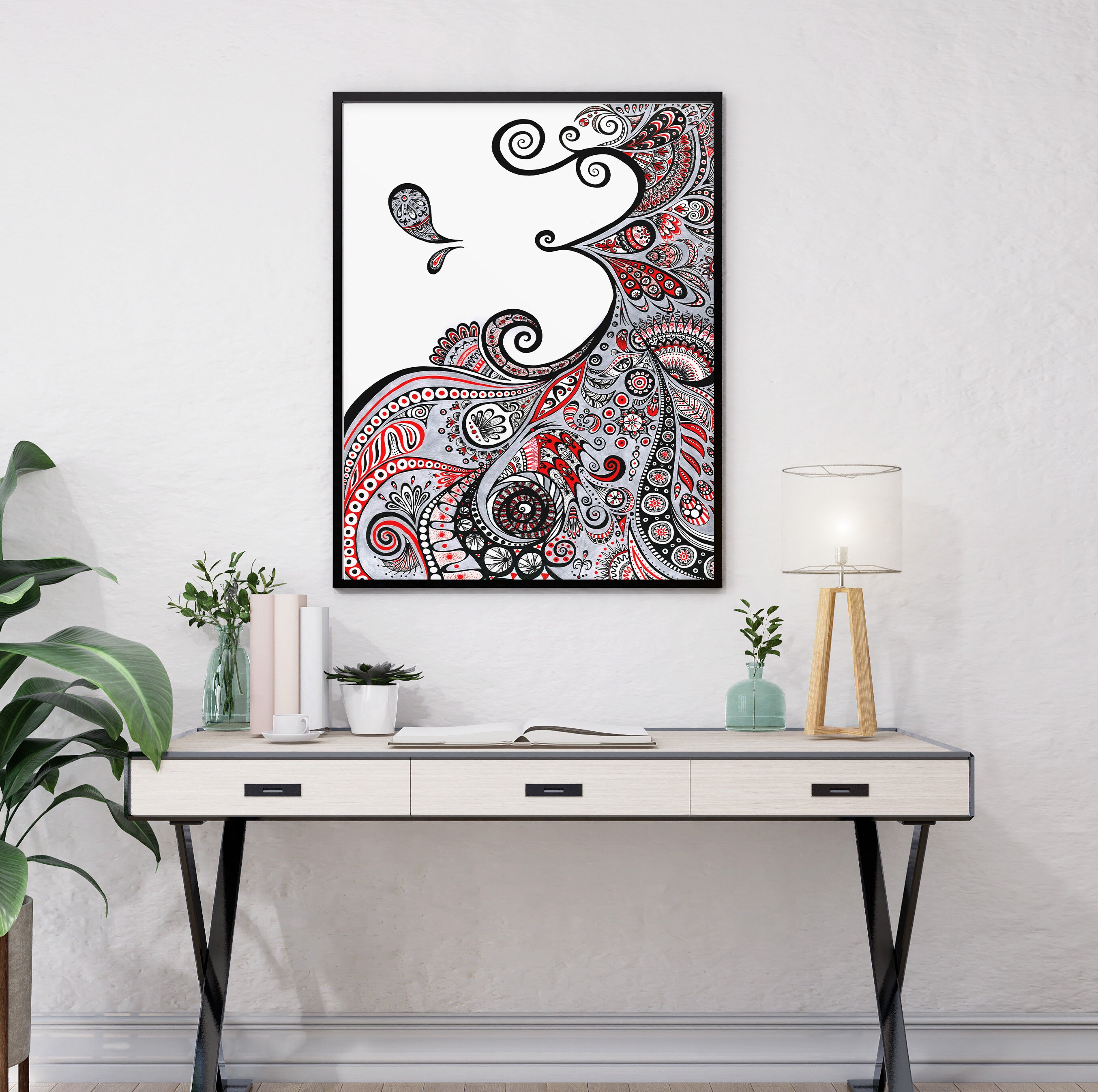 Downloadable Art Prints Modern, Instant Download Art, Large Scale Wall ...
