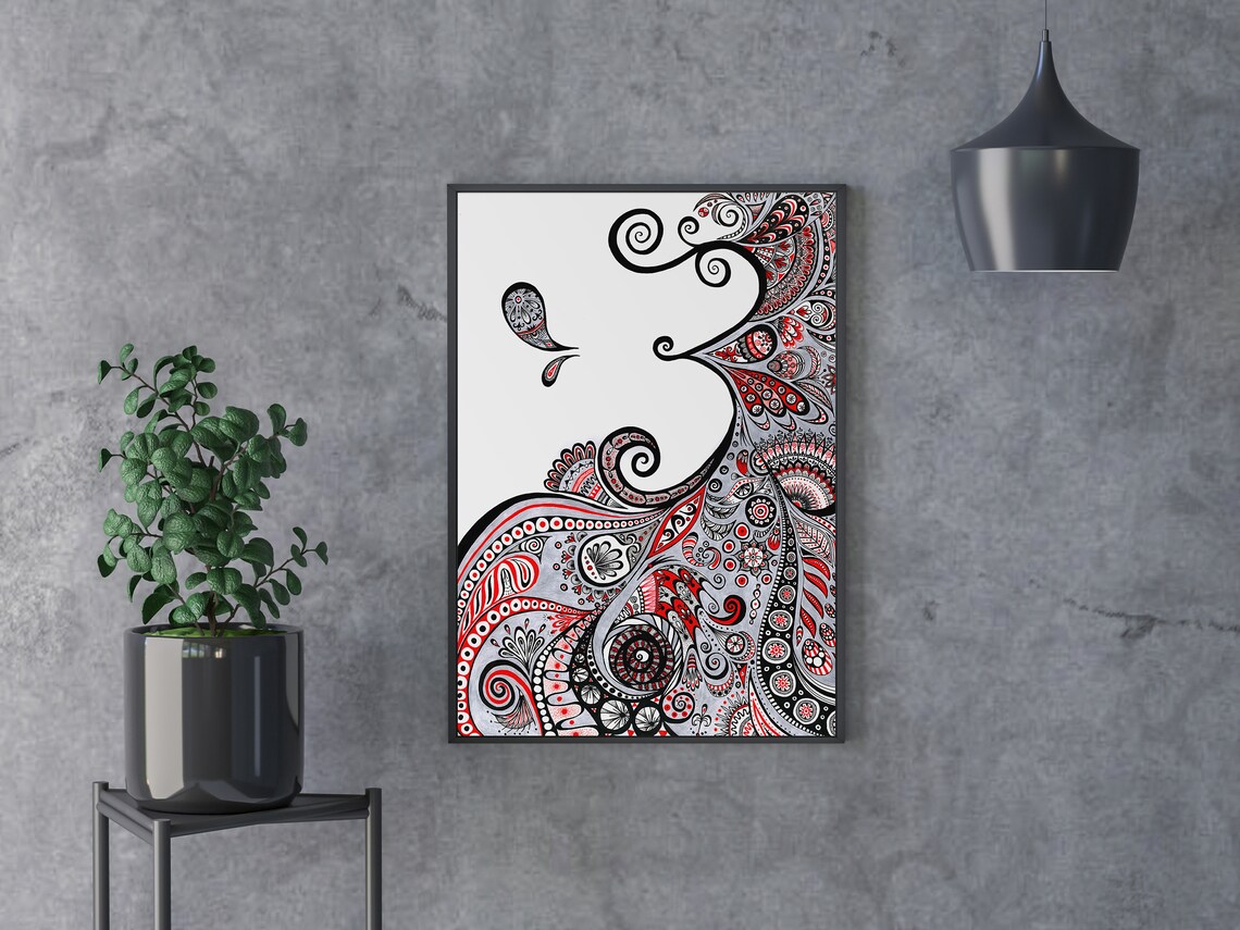 Downloadable Art Prints Modern, Instant Download Art, Large Scale Wall ...