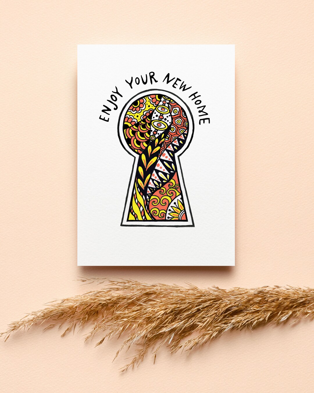 Printable Housewarming Party Card DIN A6 4x6 In and DIN B6 5x7 In ...