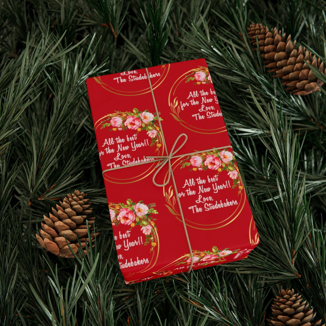 Personalized Gift Wrapping W/ Custom Greeting Message Paper - Etsy