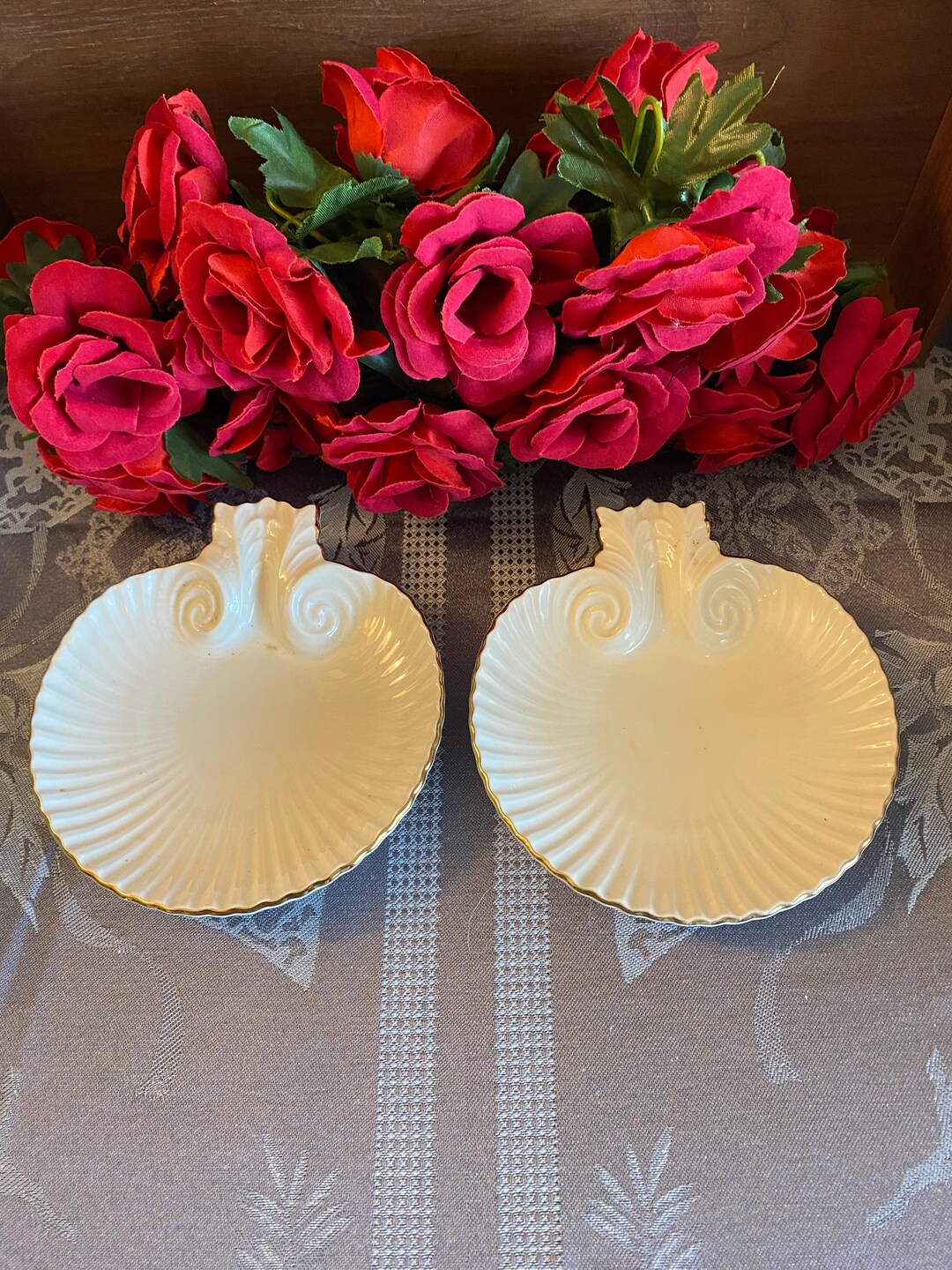 Lenox Ivory Clam Shell Trays - Etsy