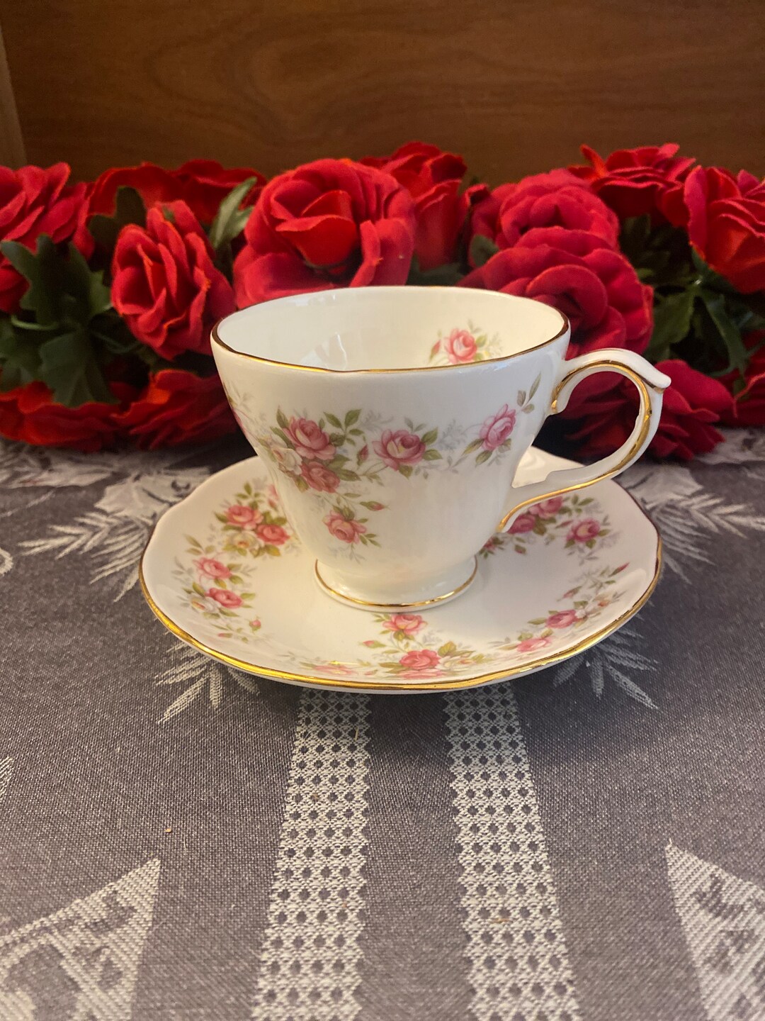 Duchess June Bouquet Teacup and Saucer - Etsy