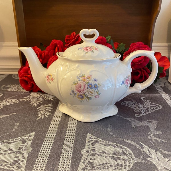 Pink Rose Teapot - Etsy