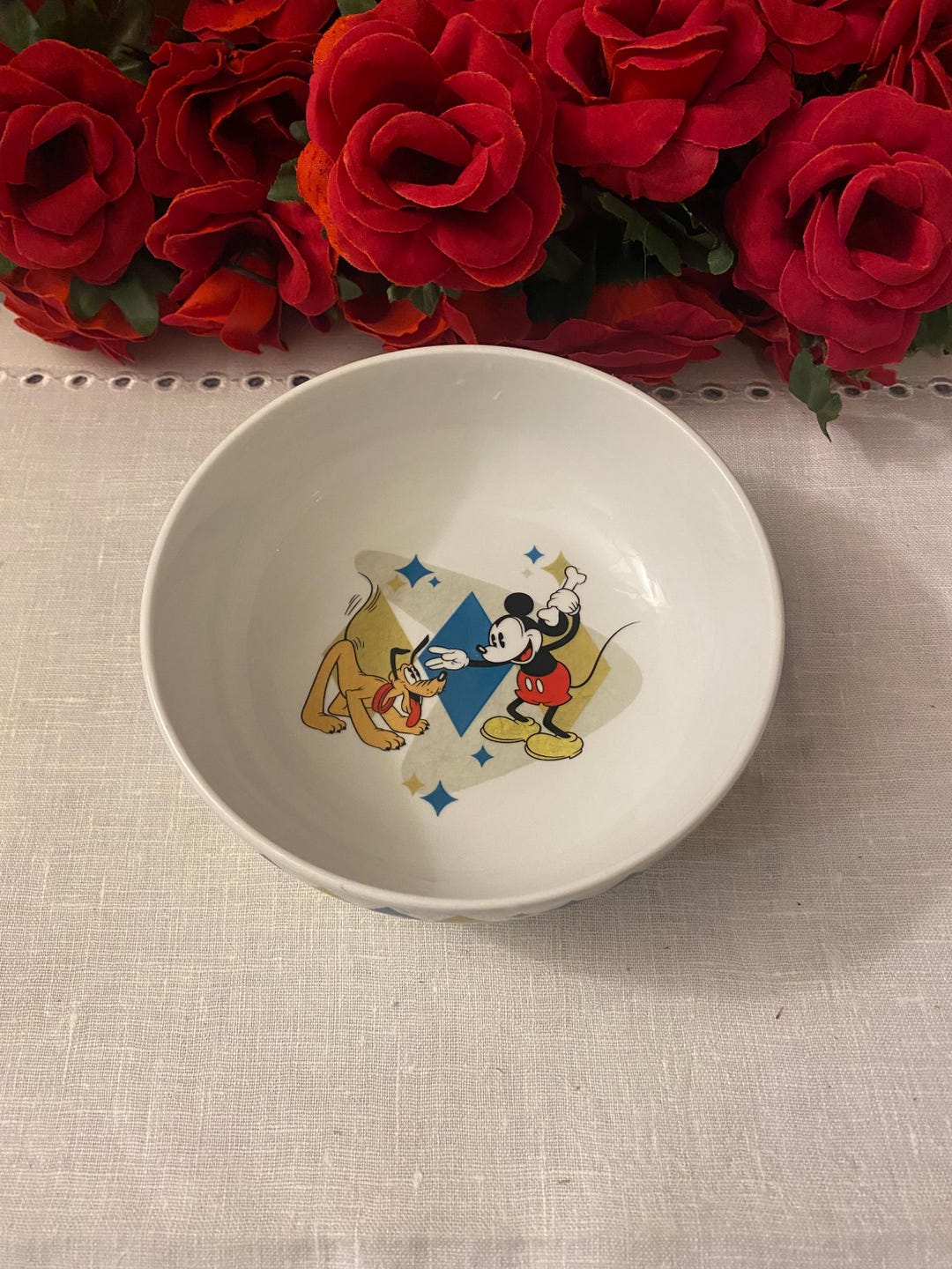 Disney Gibson Mickey Mouse Cereal Bowl - Etsy