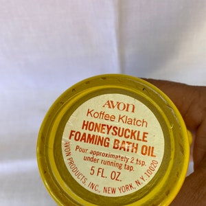 Vintage Avon Honeysuckle Foaming Bath Oil Dutch Bottle - Etsy