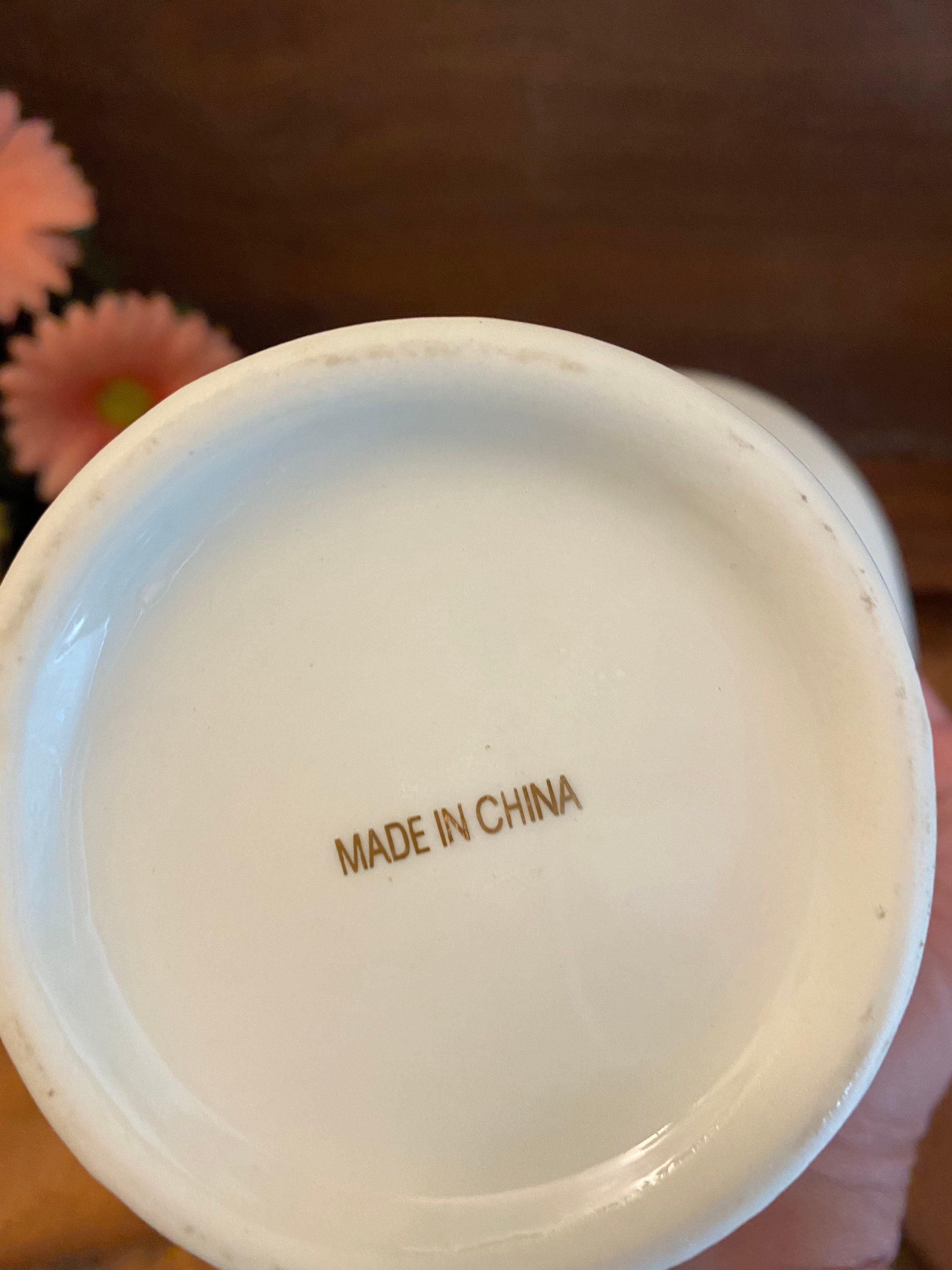 Vintage Handheld Porcelain Basket With Roses 7x9” - Etsy