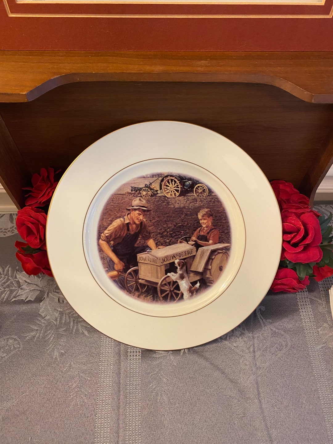 John Deere “big Wheels, Little Wheels” 1992 Collector’s Plate - Etsy