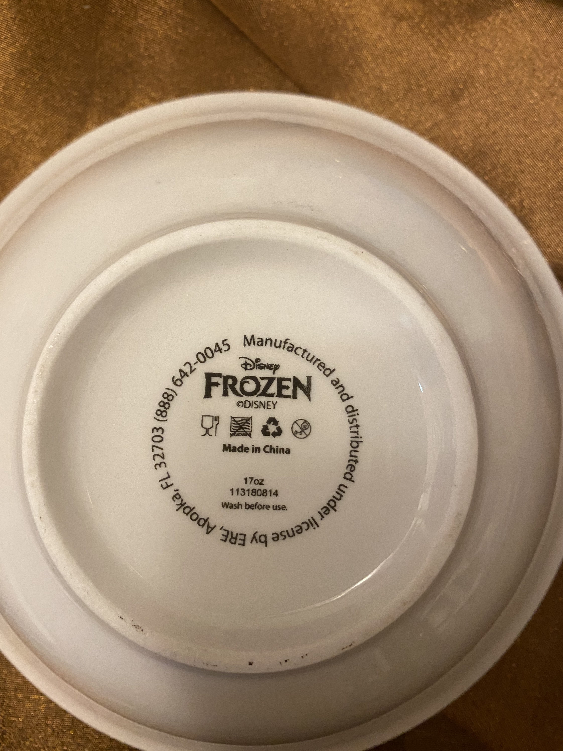 Disneys Frozen Bowl and Saucer / Collectors Plates / Vintage - Etsy