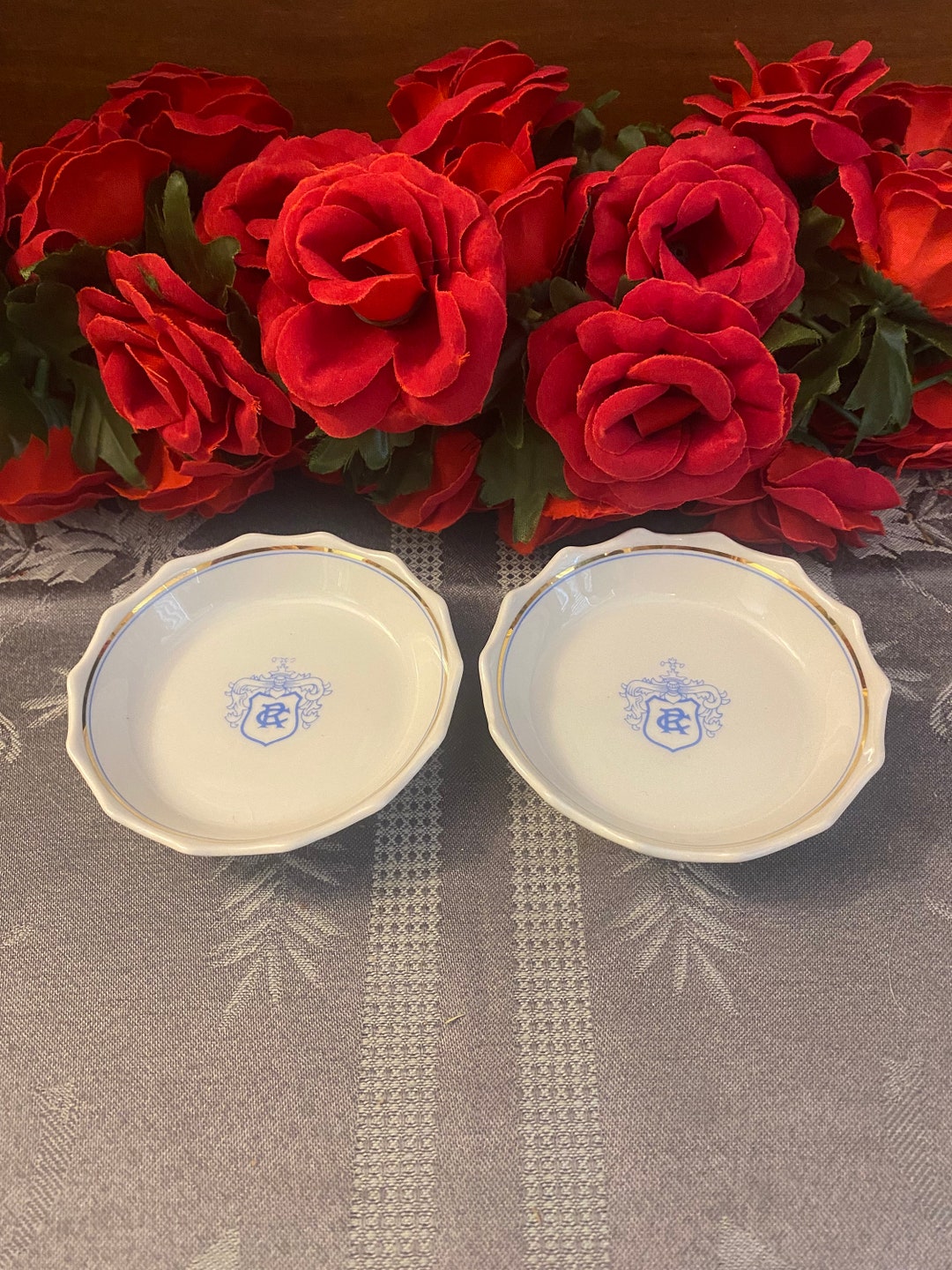 Vintage Bauscher Weiden Bavaria Verrax Plates: Set of 2, Circa 1921 ...