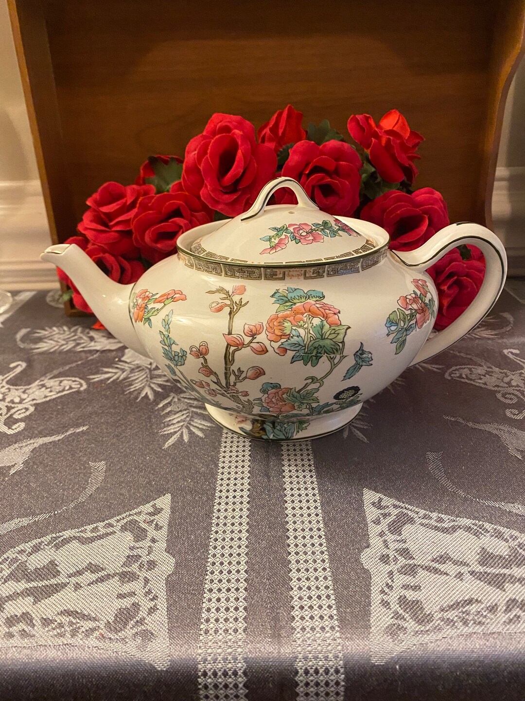 John Maddock and Sons Indian Tree Teapot - Etsy